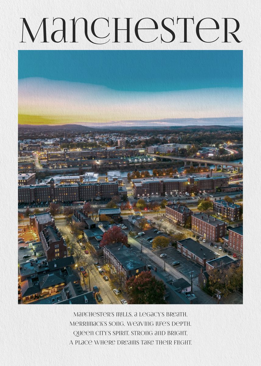 'Manchester' Poster, picture, metal print, paint by Andi Permana | Displate