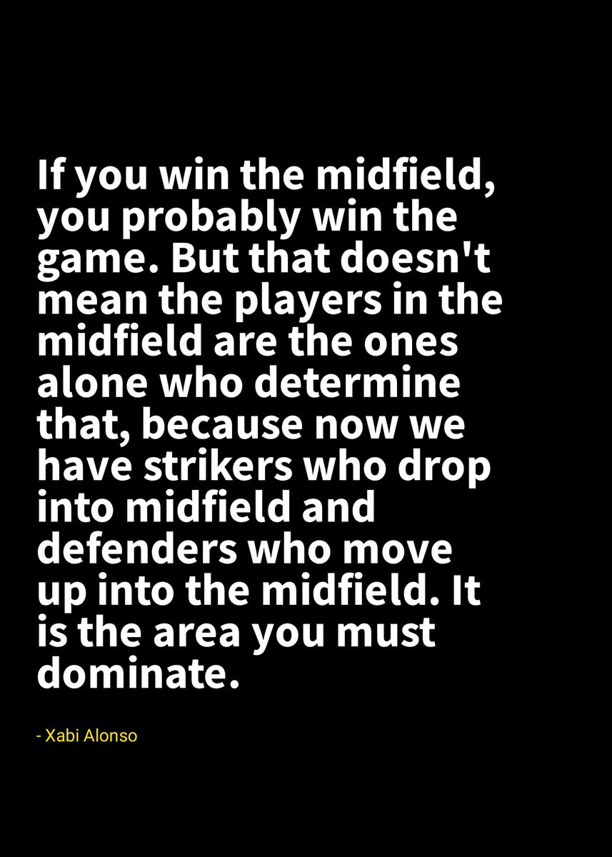 'Xabi Alonso quotes ' Poster, picture, metal print, paint by Visionary ...