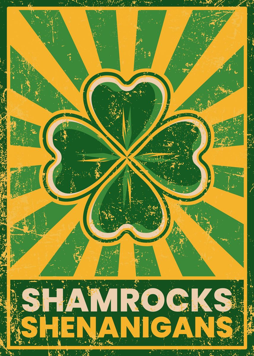'SHAMROCK SHENANIGANS' Poster, picture, metal print, paint by yunur ...