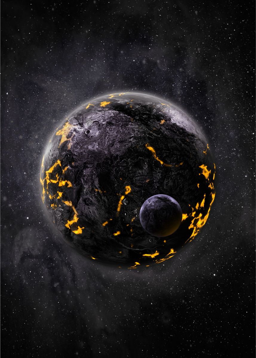 'Space is Dark' Poster, picture, metal print, paint by Wibu Soft | Displate