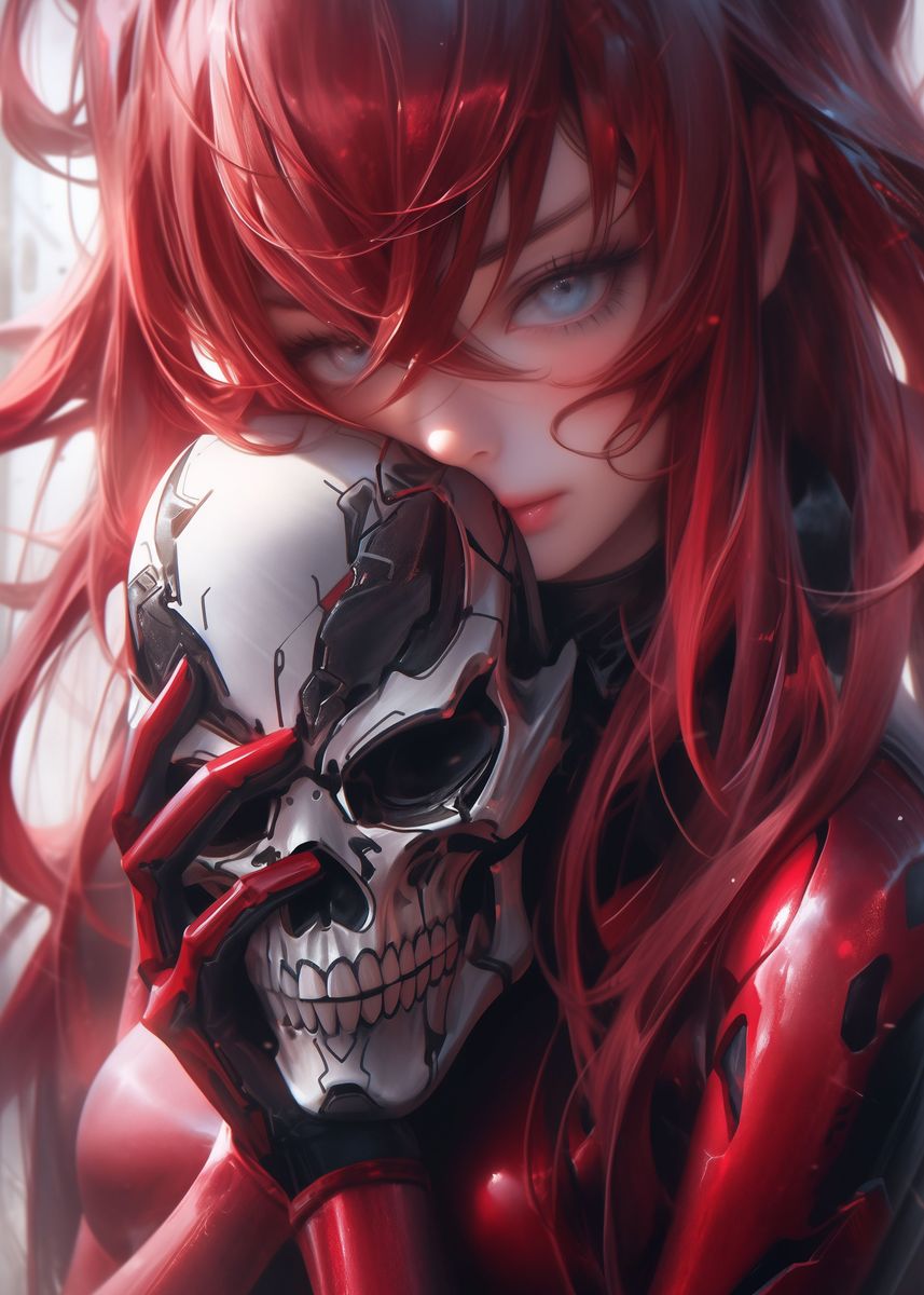 'Demon Skull Elf' Poster, picture, metal print, paint by Glittering ...