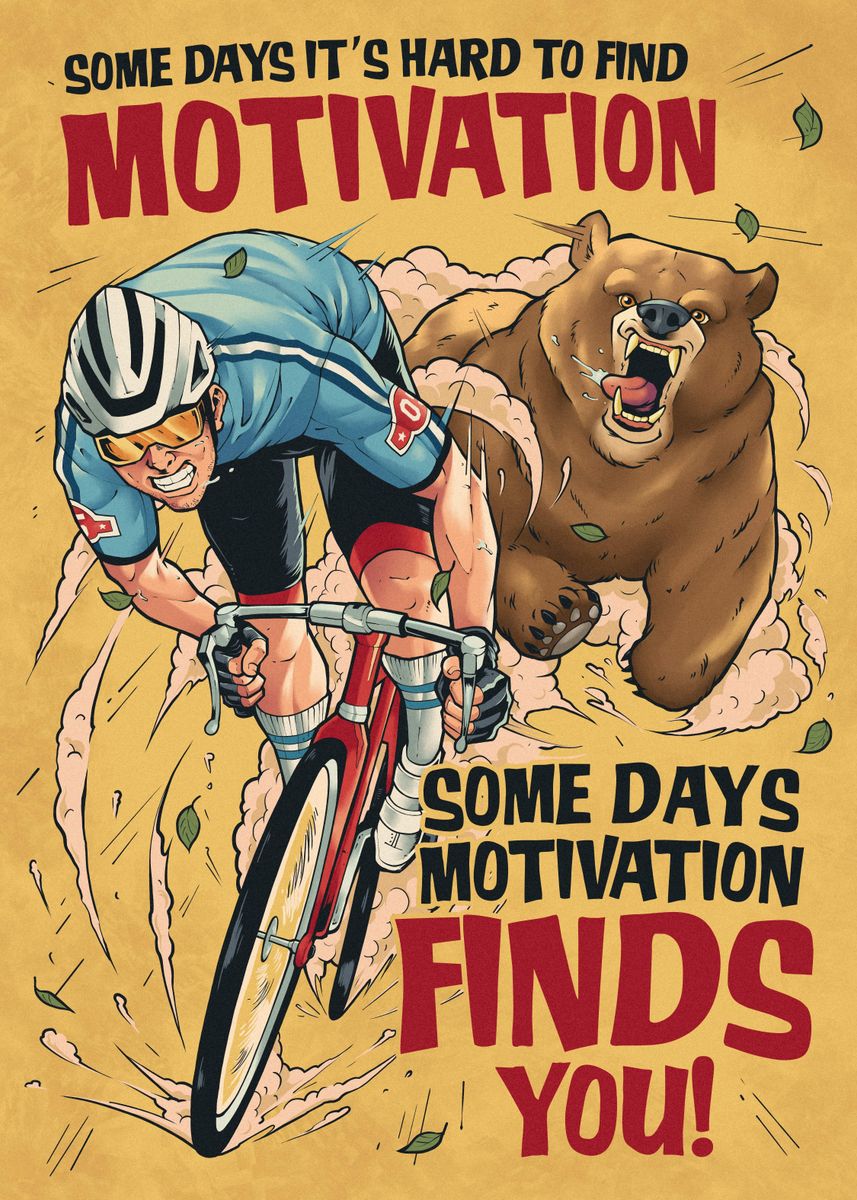 'Motivation Find You' Poster, picture, metal print, paint by B Cubed ...