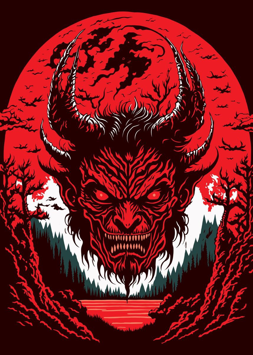 'Portrait Of Satan' Poster, picture, metal print, paint by TMBTM | Displate