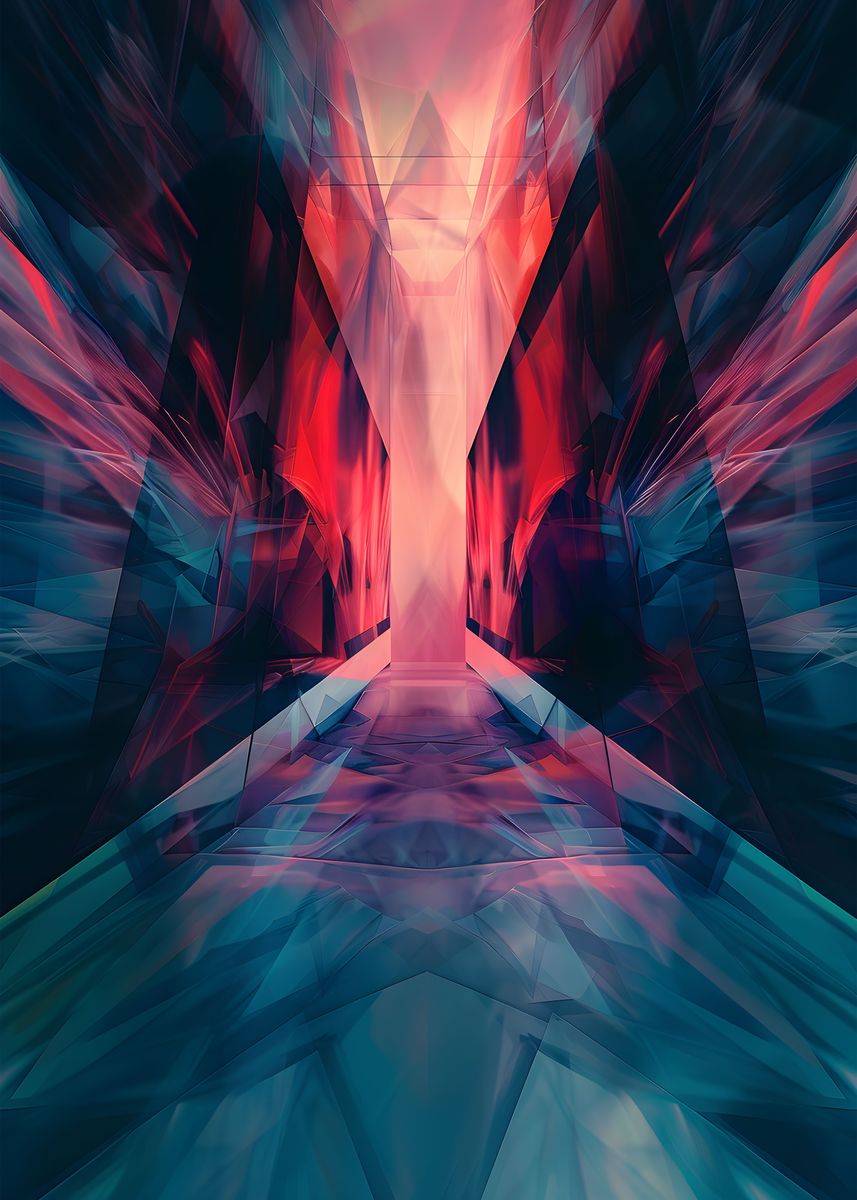 'Minimal Mirror Reflection' Poster, picture, metal print, paint by ...