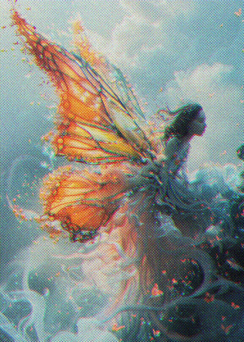 'Ghostly Demon Butterfly' Poster, picture, metal print, paint by Fanth ...