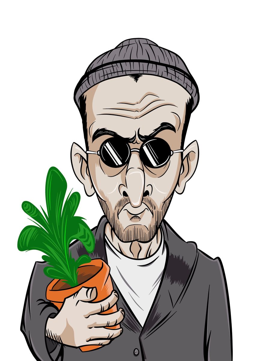 'Prefessional leon' Poster, picture, metal print, paint by Magic Apes ...