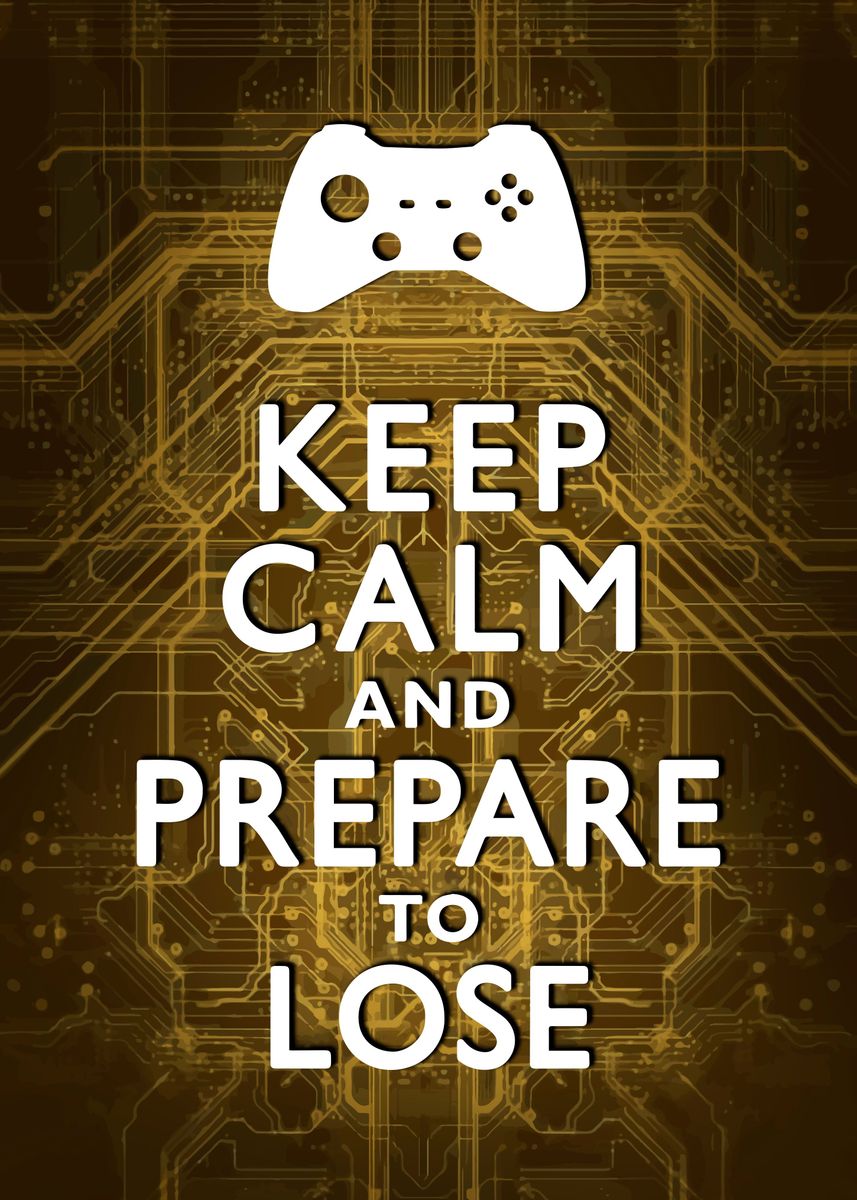 'Game Gamer Gaming Poster' Poster, picture, metal print, paint by Metal ...