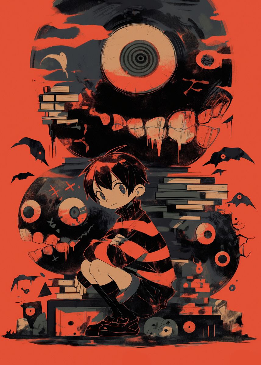 'Demon' Poster, picture, metal print, paint by Tomorrow Artz | Displate