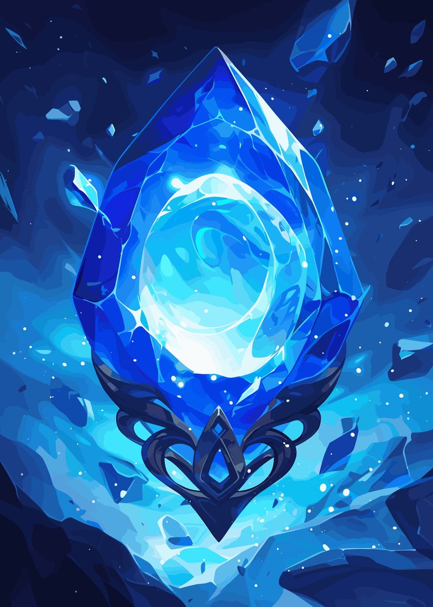 'Magical Gem' Poster, picture, metal print, paint by SuperNova | Displate