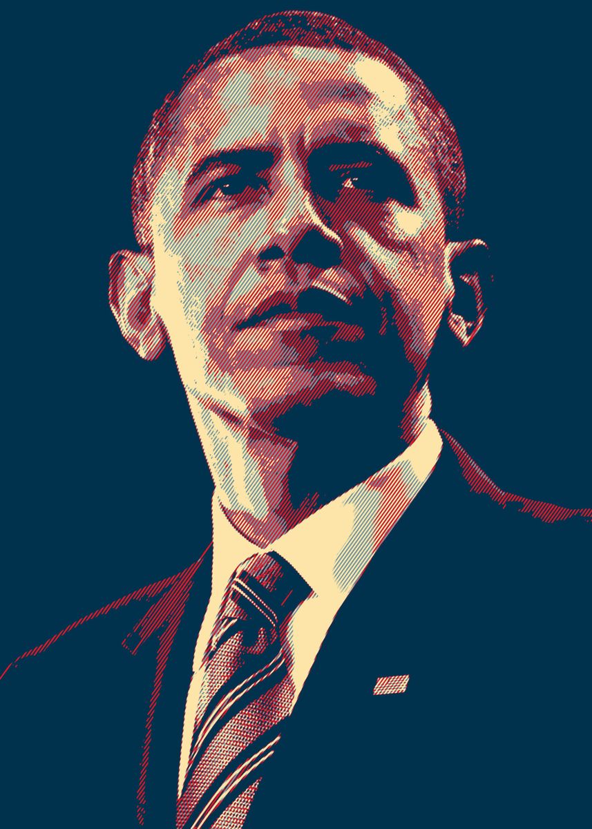 'barack obama' Poster, picture, metal print, paint by The Artnesia ...