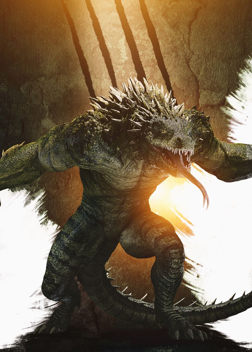 'Lizard' Poster, picture, metal print, paint by Marvel | Displate