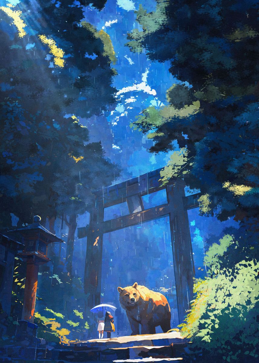 'The Guardian ' Poster, picture, metal print, paint by Ann Havbo | Displate