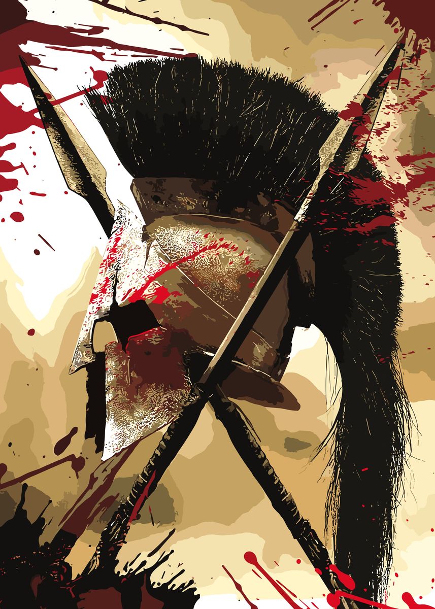 '300' Poster, picture, metal print, paint by Ying Jackal | Displate