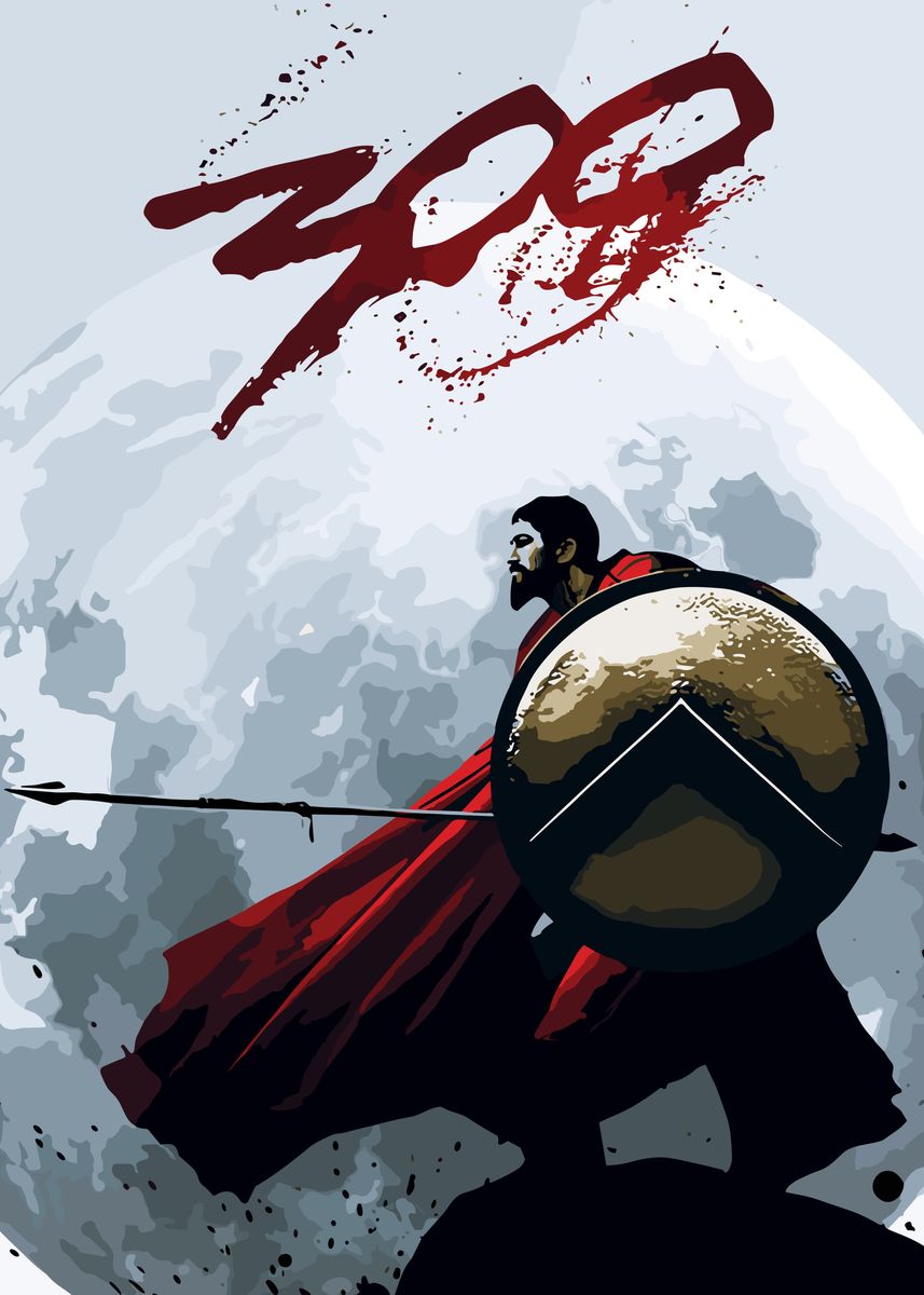 '300 Soldier spartan' Poster, picture, metal print, paint by Ying ...