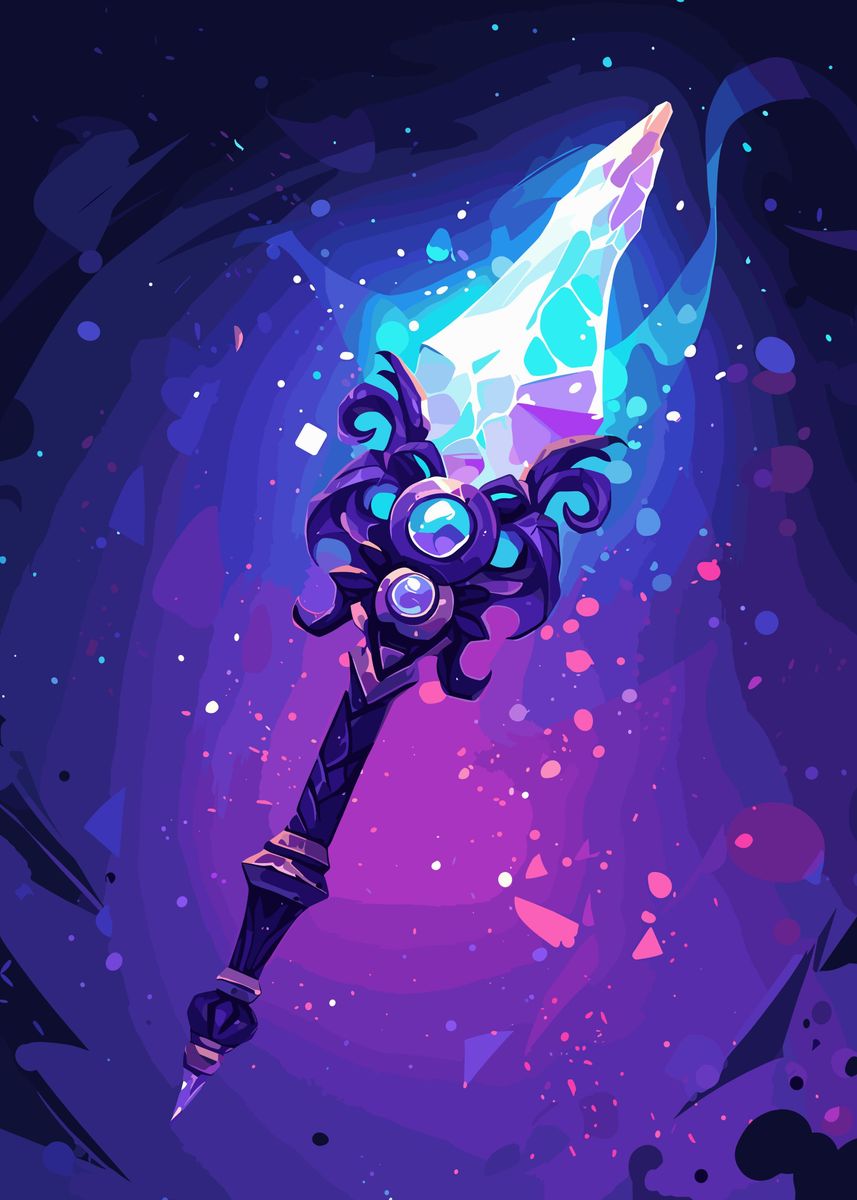 'Magical Baton' Poster, picture, metal print, paint by SuperNova | Displate