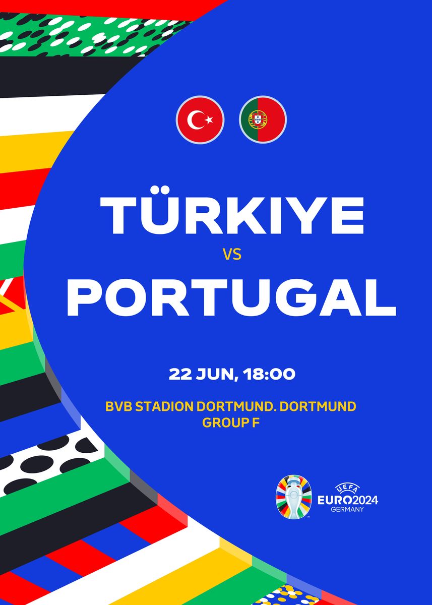 'Turkiye vs Portugal' Poster, picture, metal print, paint by UEFA ...