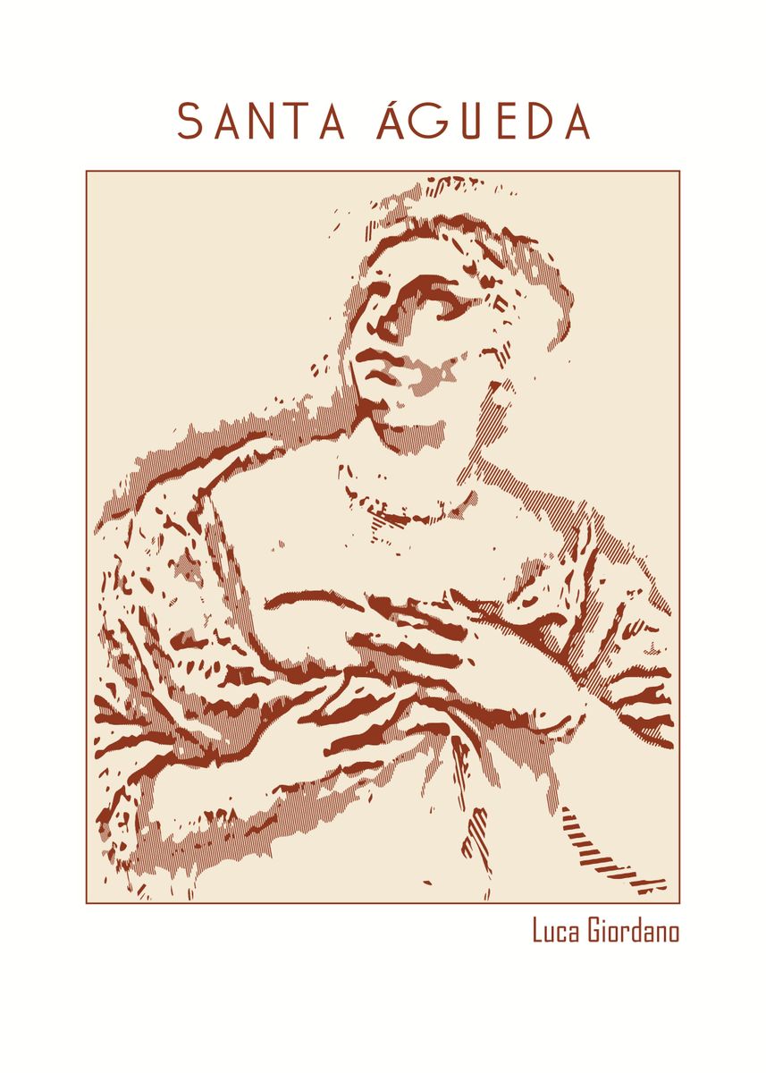 'Santa gueda ' Poster, picture, metal print, paint by The Best Poster ...