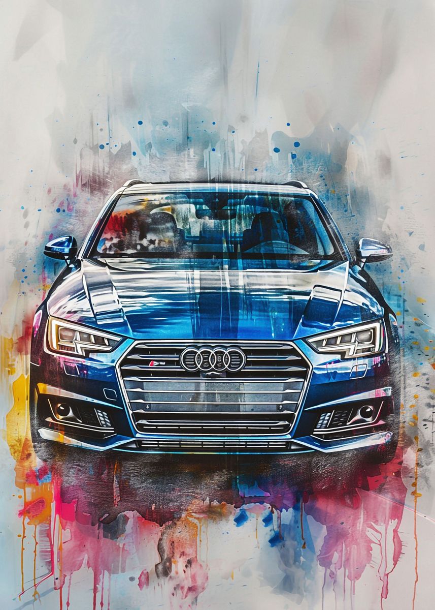 'Sustainable Elegance Audi' Poster, picture, metal print, paint by ...