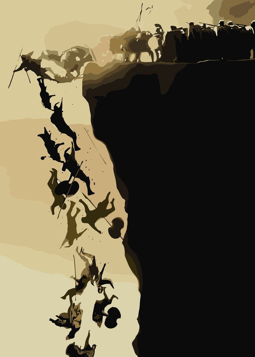 '300 Spartans' Poster, picture, metal print, paint by Displate ...