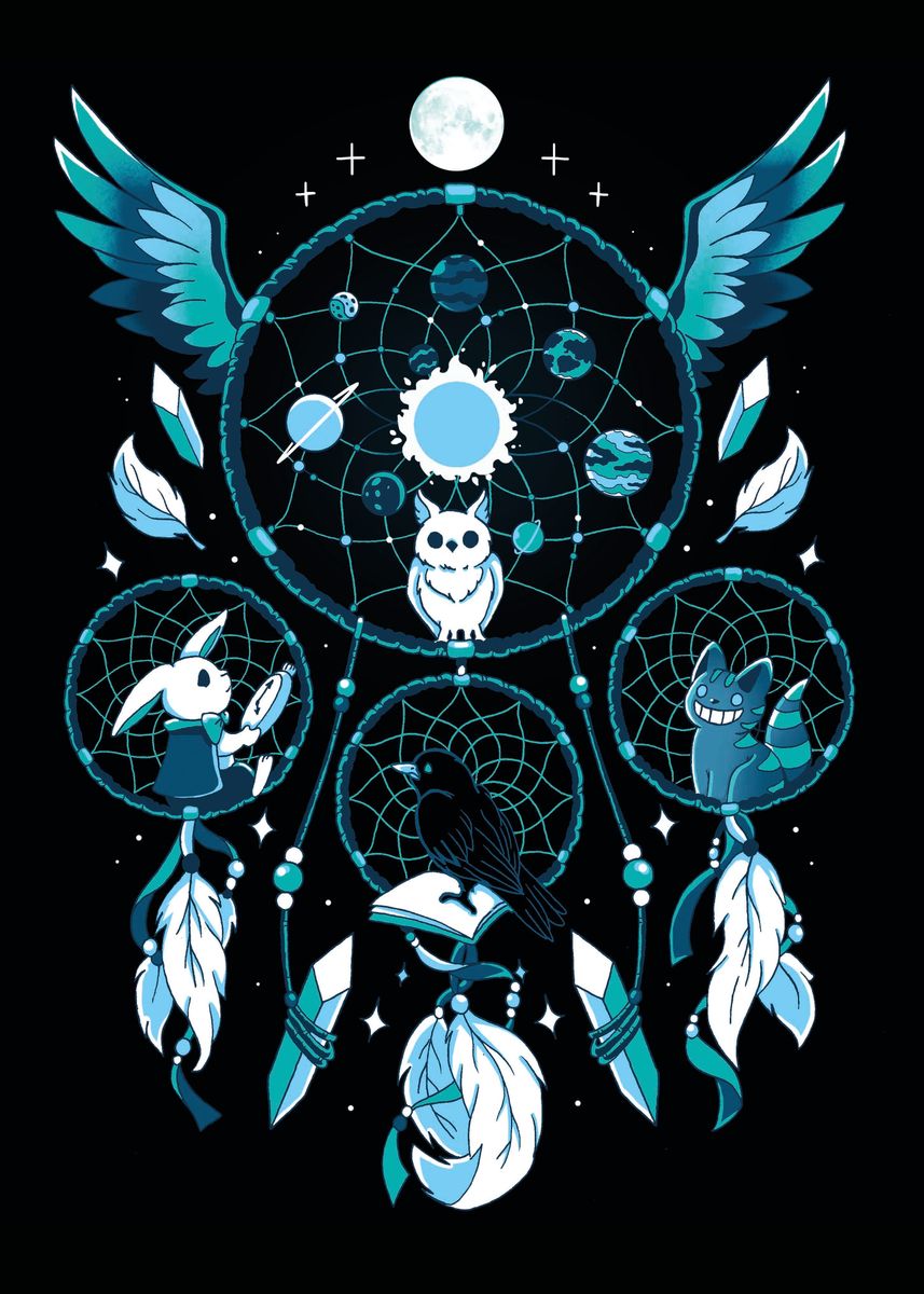 'Magic Dream Catcher' Poster, picture, metal print, paint by Valentina ...