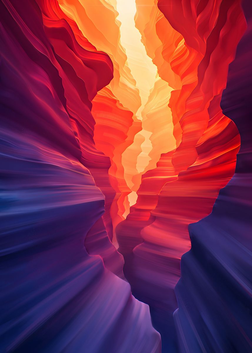 'Tunnel Vision' Poster, picture, metal print, paint by THEXYIA | Displate