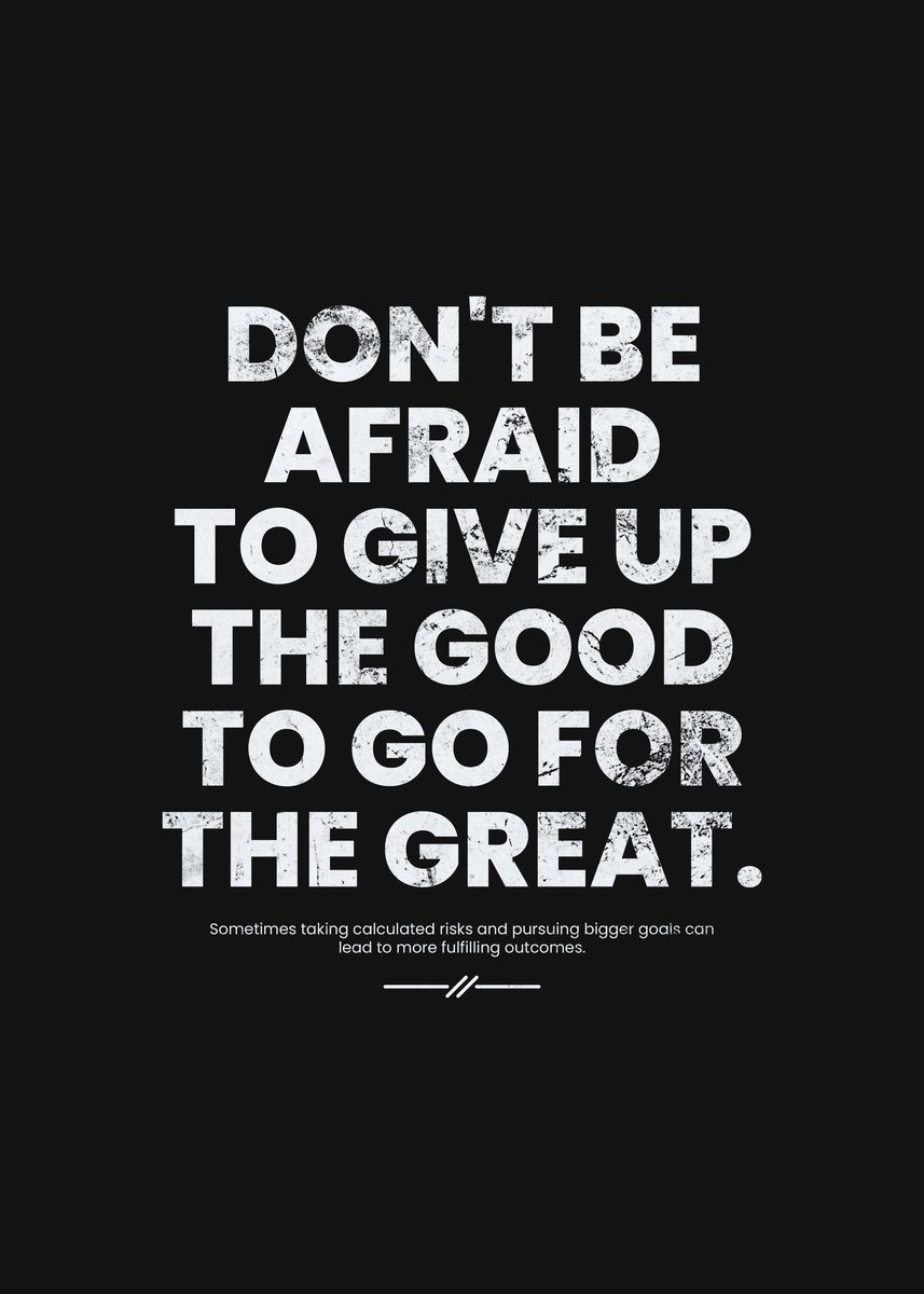 'Go for Greatness' Poster, picture, metal print, paint by FlyingBlade ...