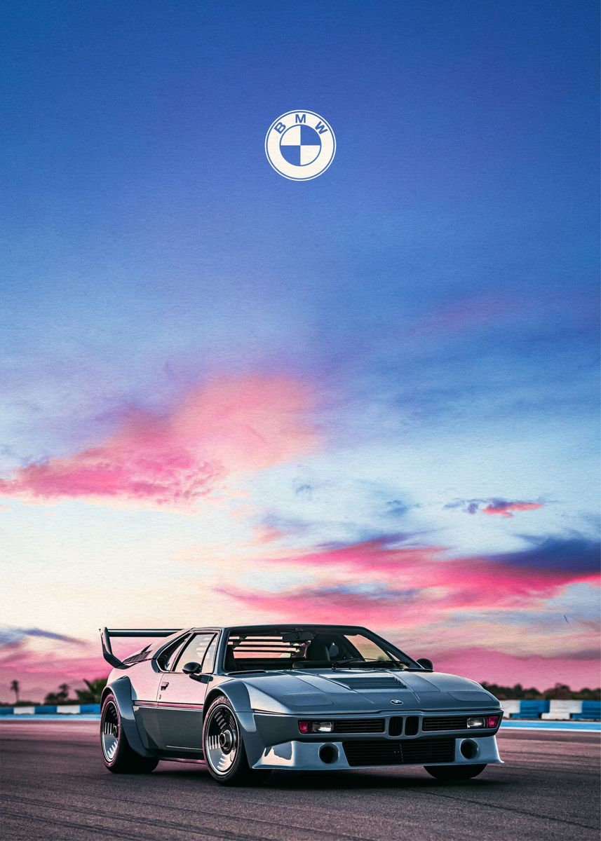'BMW M1' Poster, picture, metal print, paint by Lee Rocks | Displate