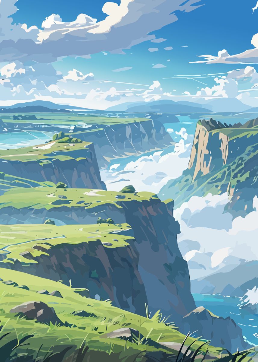 'The Estuary' Poster, picture, metal print, paint by Naui Art | Displate