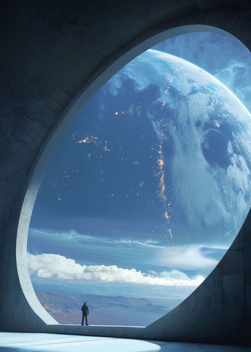 'Homeworld' Poster, picture, metal print, paint by Oknice | Displate