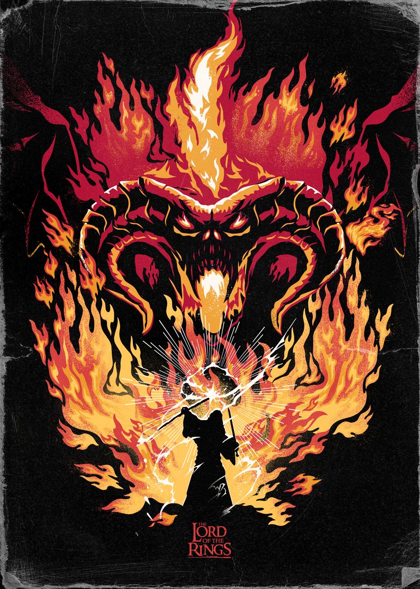 'You Shall Not Pass' Poster, picture, metal print, paint by Middle ...