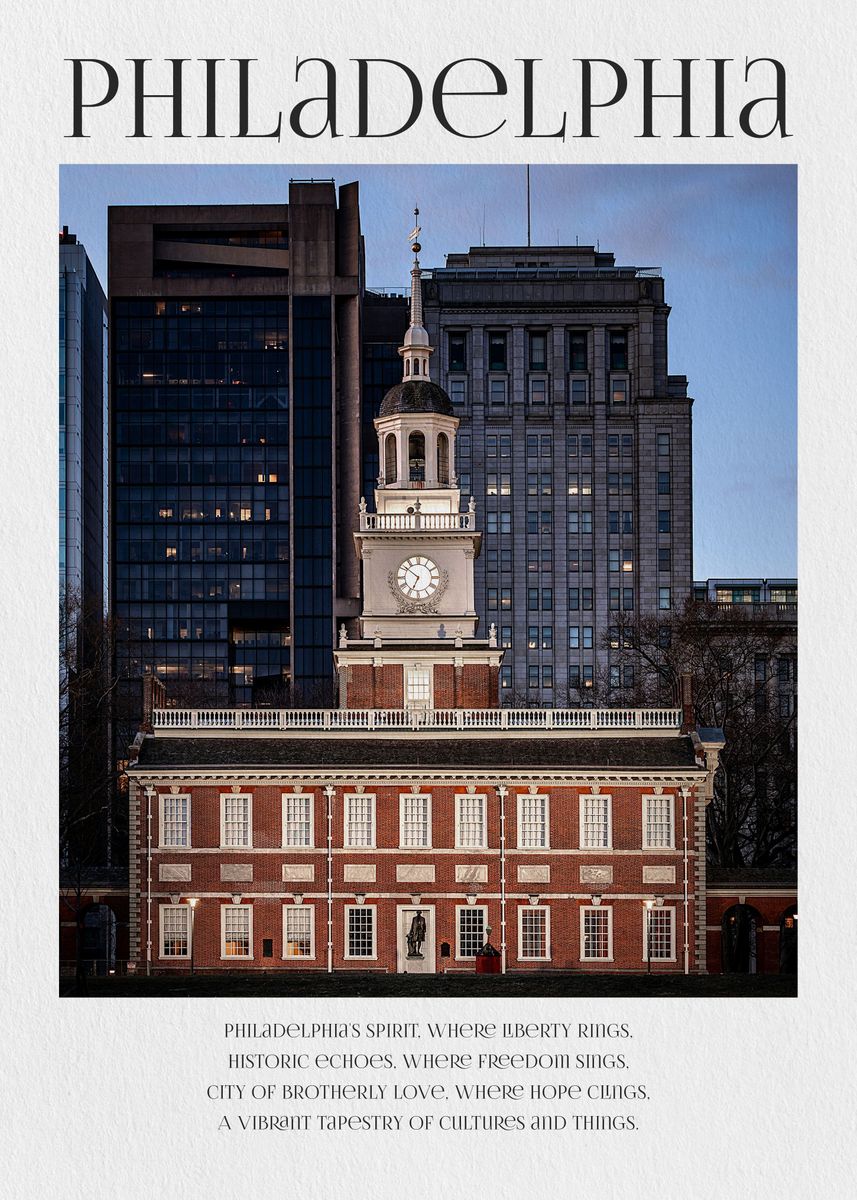 'Philadelphia' Poster, picture, metal print, paint by Andi Permana ...