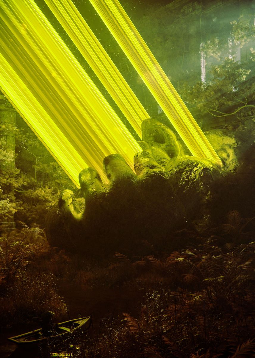 'Anguish' Poster, picture, metal print, paint by Filipe | Displate