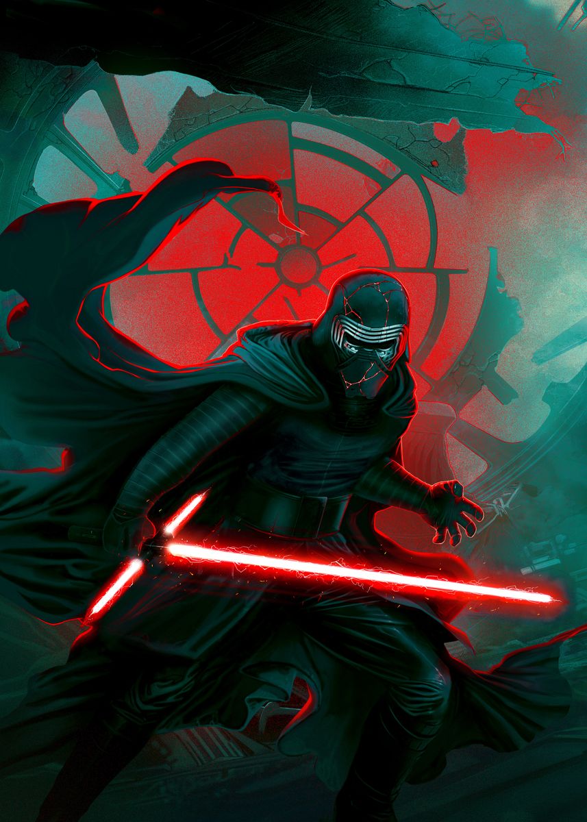 'Kylo Ren' Poster, picture, metal print, paint by Star Wars | Displate