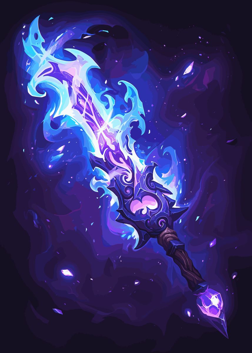 'Magical Baton' Poster, picture, metal print, paint by SuperNova | Displate