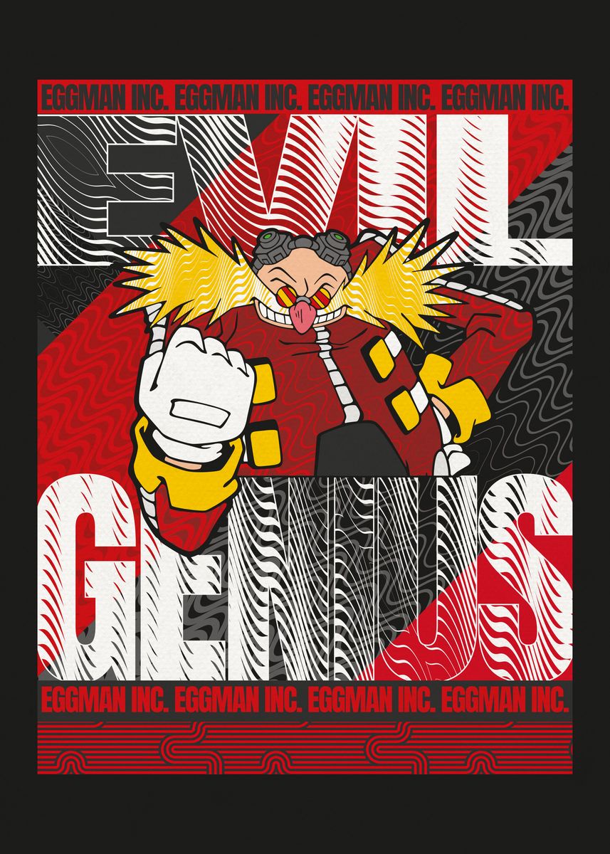 'Evil Genius' Poster, picture, metal print, paint by Sonic the Hedgehog ...