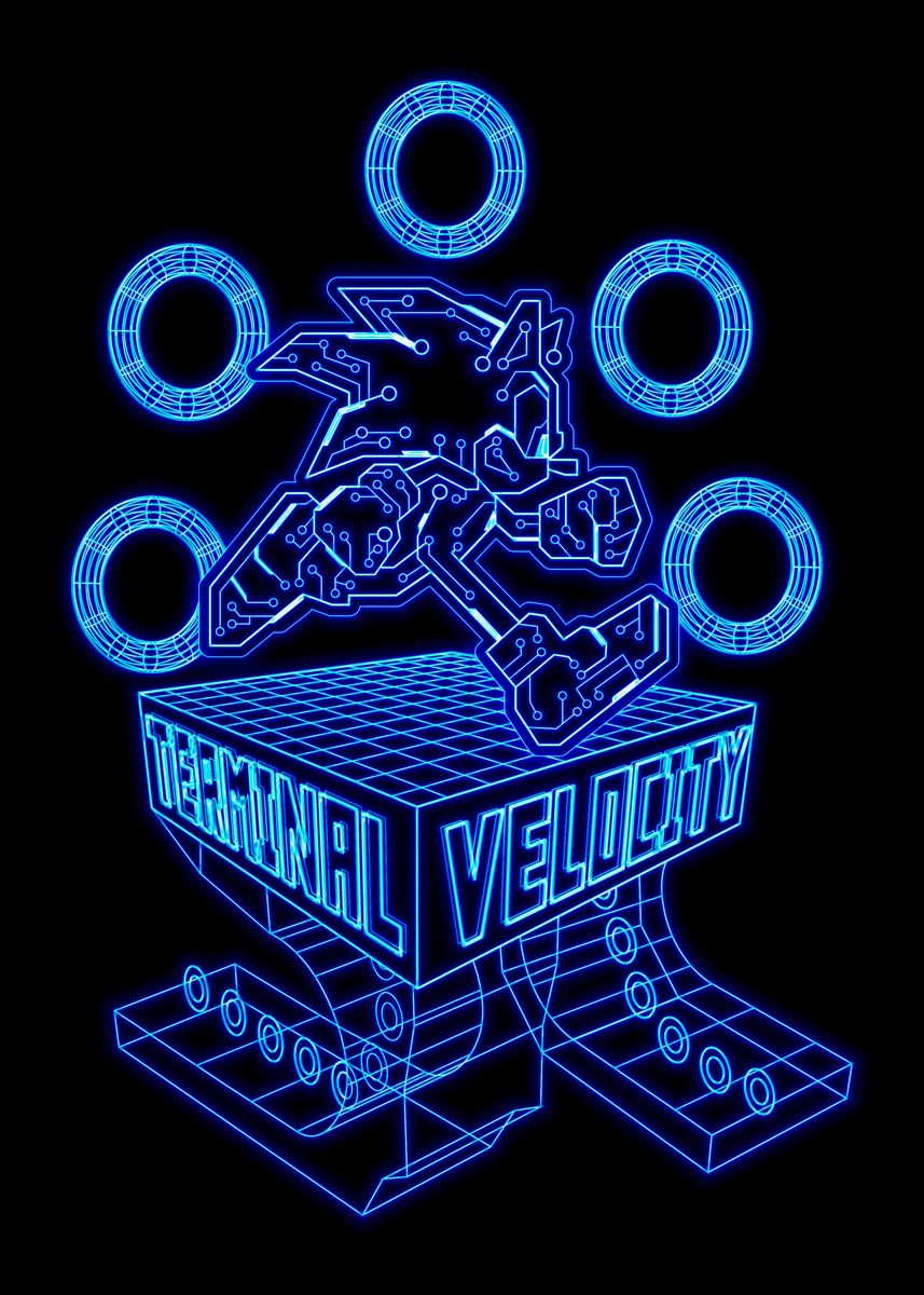 'Terminal Velocity' Poster, picture, metal print, paint by Sonic the ...
