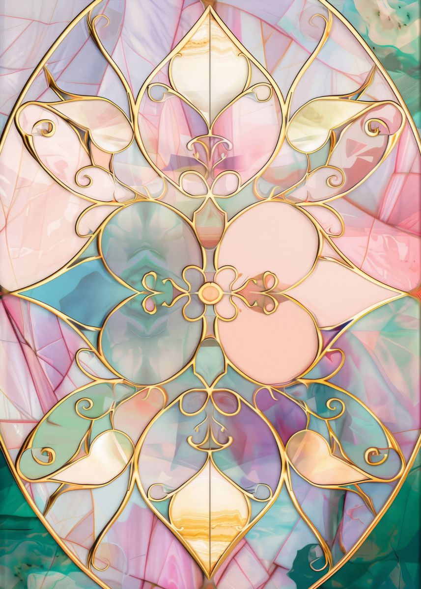 'Gold Glass Decor' Poster, picture, metal print, paint by Morgan Yon ...