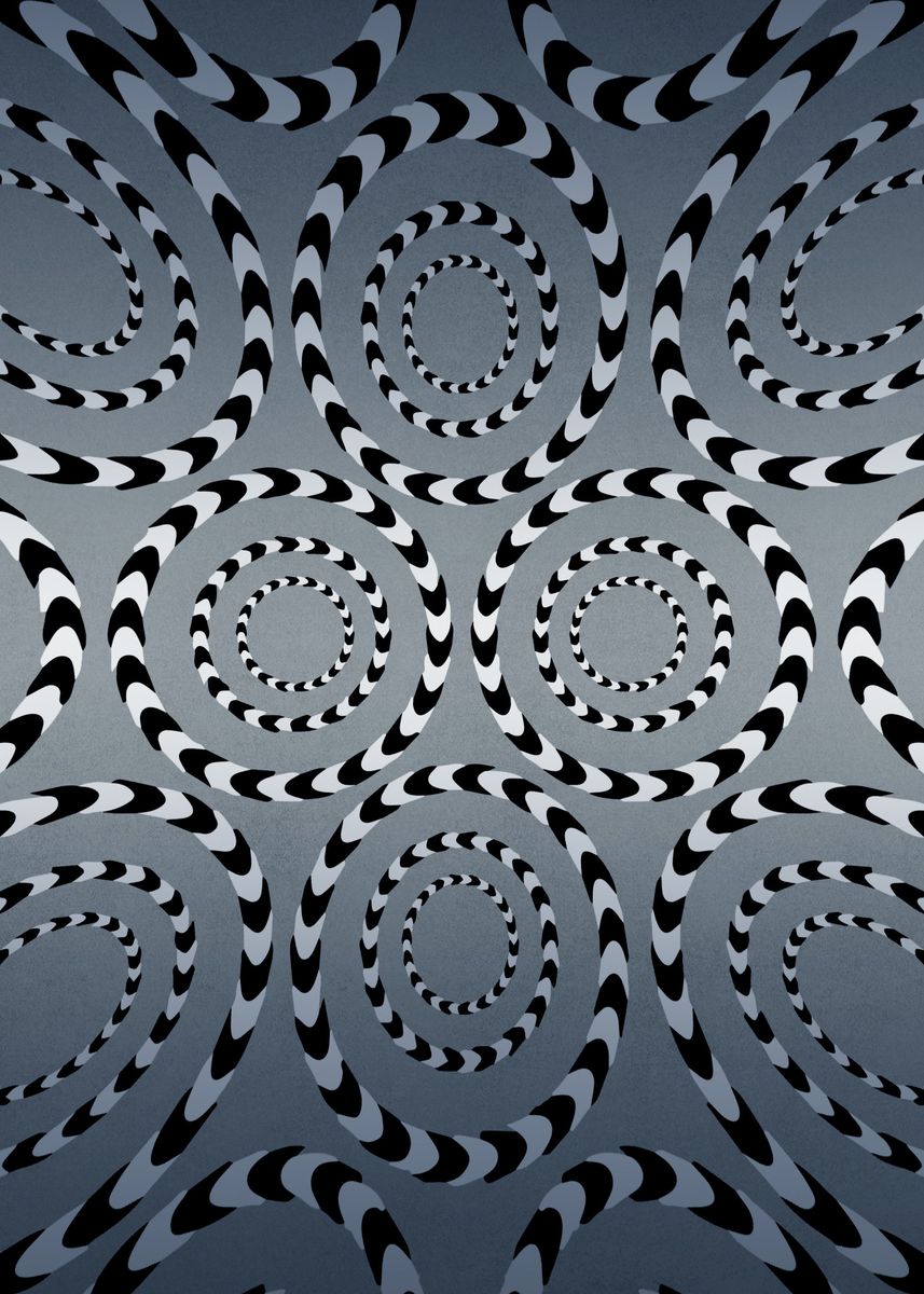 'Illusion Line' Poster, picture, metal print, paint by Dark Poster ...