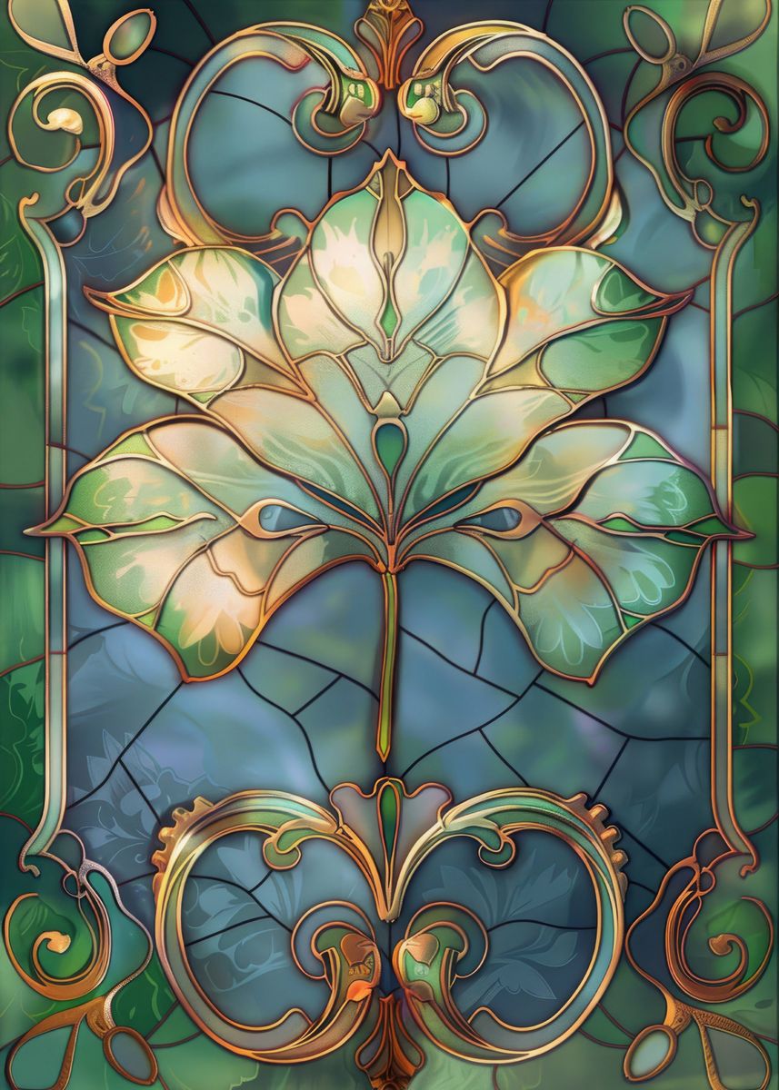 'Gold Glass Decor' Poster, picture, metal print, paint by Morgan Yon ...