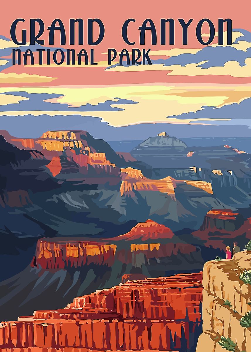 'Grand Canyon National Park' Poster, picture, metal print, paint by ...