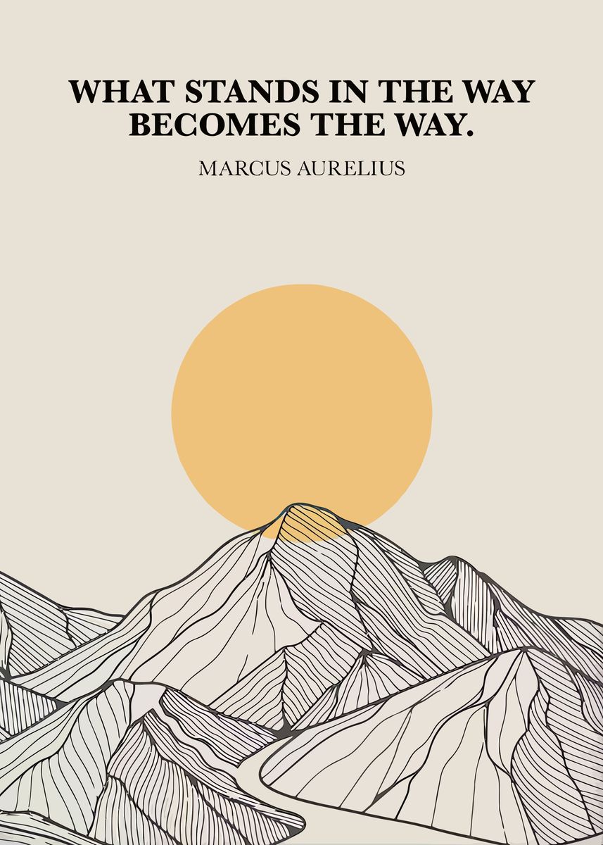 'Stoic Motivation' Poster, picture, metal print, paint by Nova Official ...