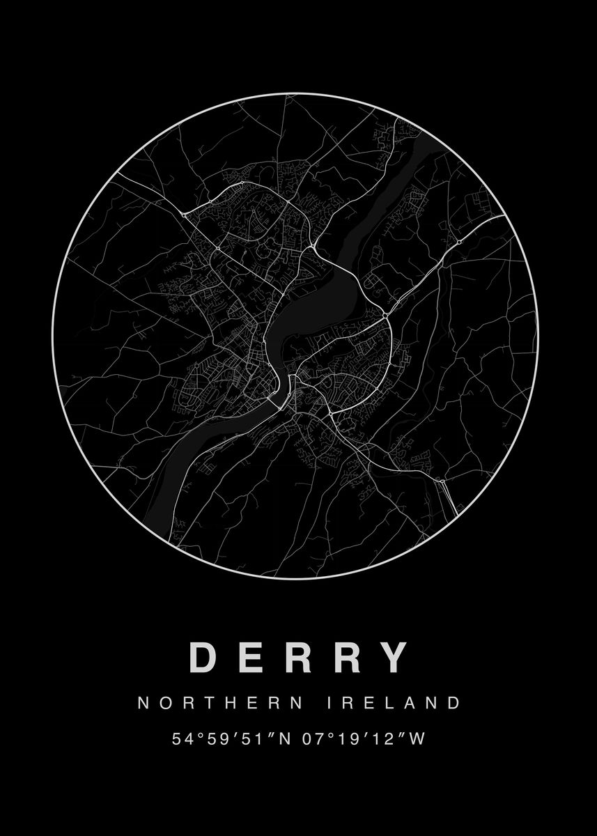 'Derry' Poster, picture, metal print, paint by Notorious Productions ...