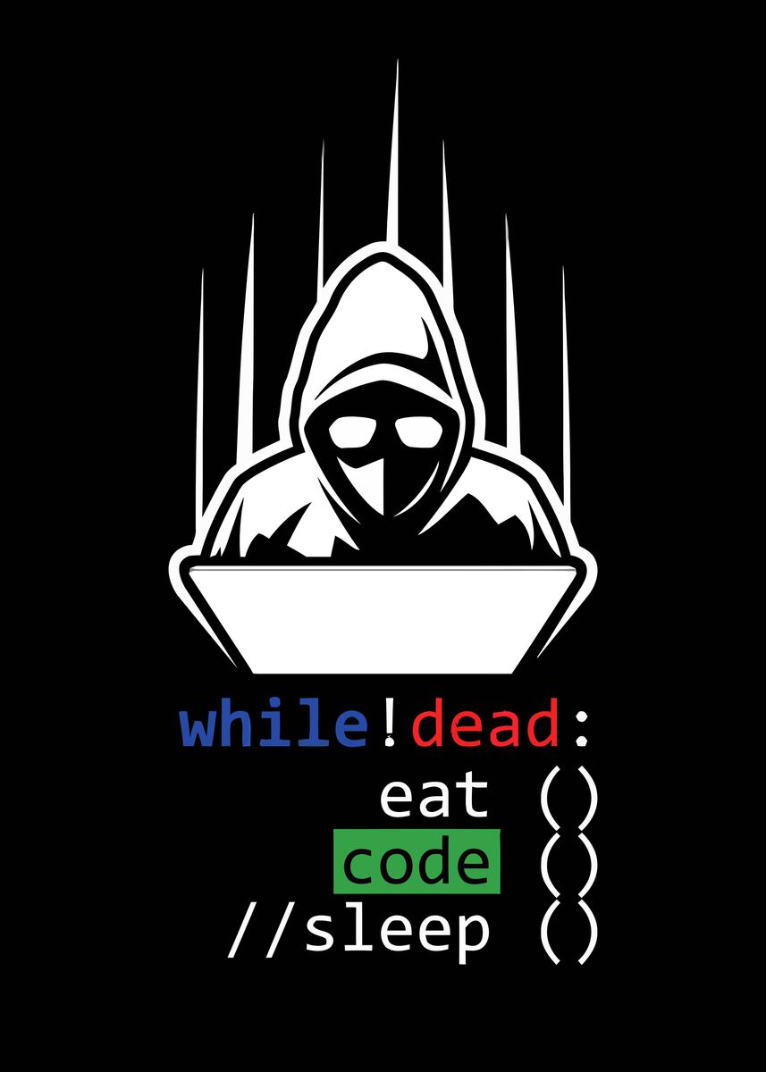 'Funny Programming' Poster, picture, metal print, paint by Bee Guts ...