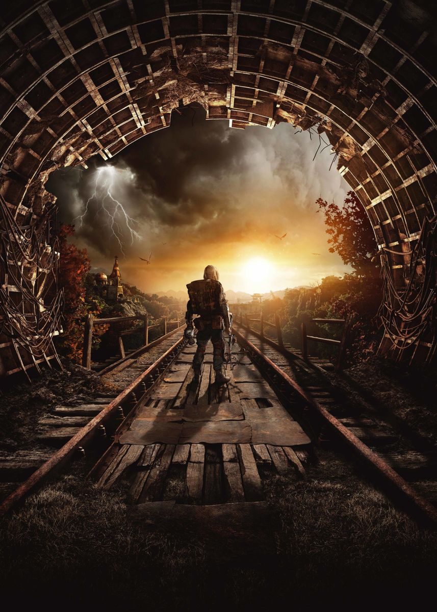 'Metro Exodus' Poster, picture, metal print, paint by Samuel Lee | Displate