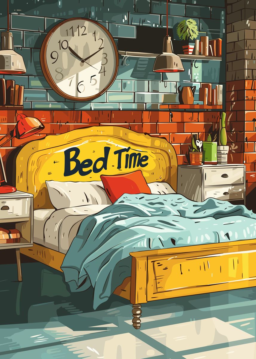 'It is Time to go to Sleep ' Poster, picture, metal print, paint by ...