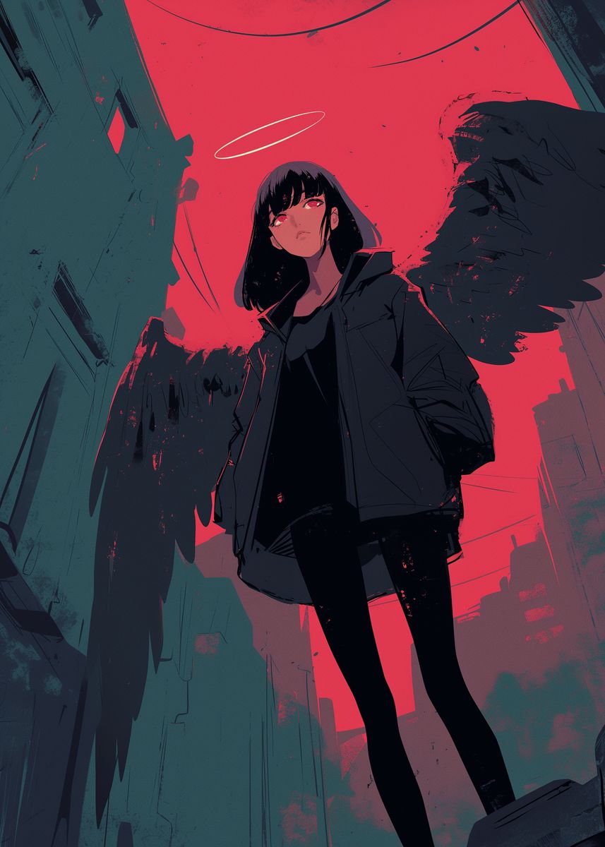 'Fallen Angel' Poster, picture, metal print, paint by Tomorrow Artz ...