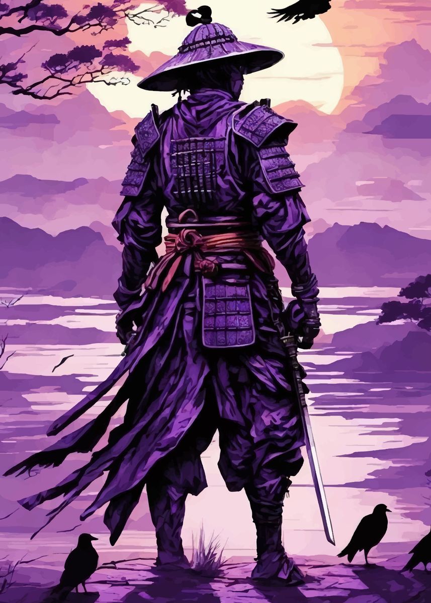 'Samurai' Poster, picture, metal print, paint by albran karan | Displate