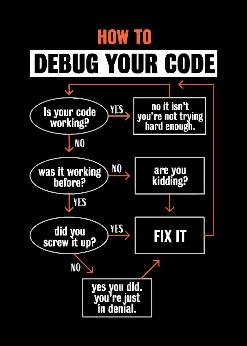 'Funny Programming' Poster, picture, metal print, paint by Bee Guts ...