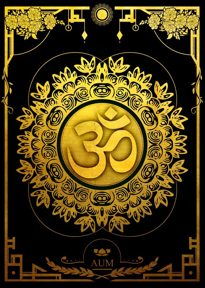 'Aum Symbol' Poster, picture, metal print, paint by Geometrical ...