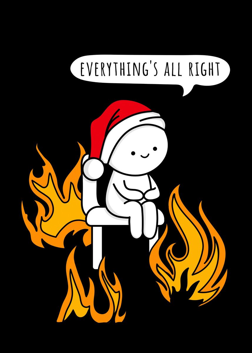 'Everything Allright Meme' Poster, picture, metal print, paint by Fidy ...